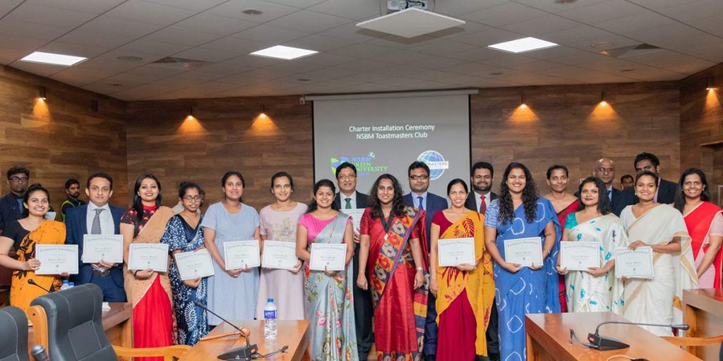 Charter installation ceremony of NSBM Toastmasters club | NSBM